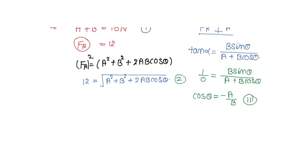 SOLVED: Two forces are such that the sum of their magnitudes is 18 N ...