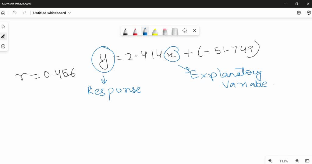 SOLVED: You run a regression analysis on a bivariate set of data (n 35 ...