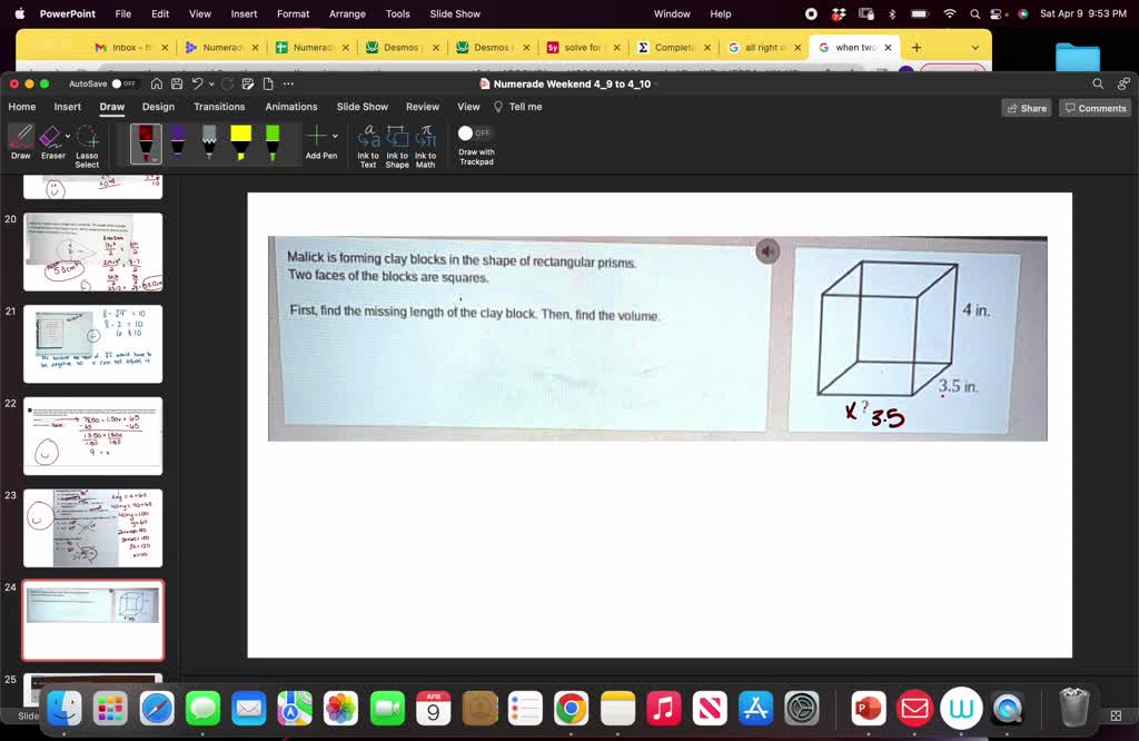 SOLVED: Malick is forming clay blocks in the shape of rectangular ...