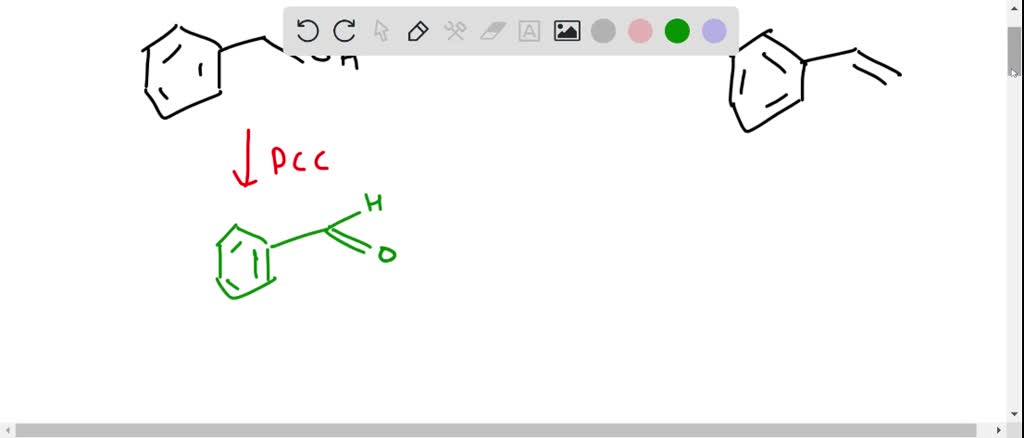 SOLVED: Provide the reagents for the two-step synthesis of styrene ...