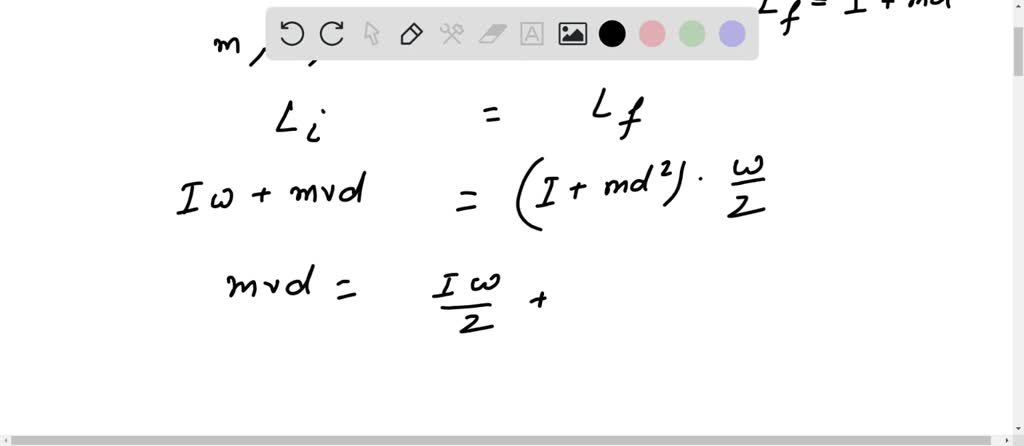 SOLVED: A turntable has rotational inertia I and is rotating with angular speed ω about a ...