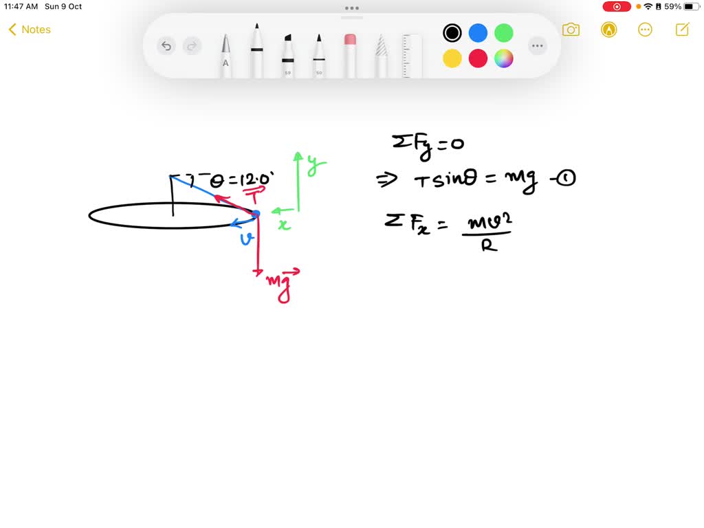 SOLVED: A tetherball on a 1.55-m rope is struck so that it goes into ...
