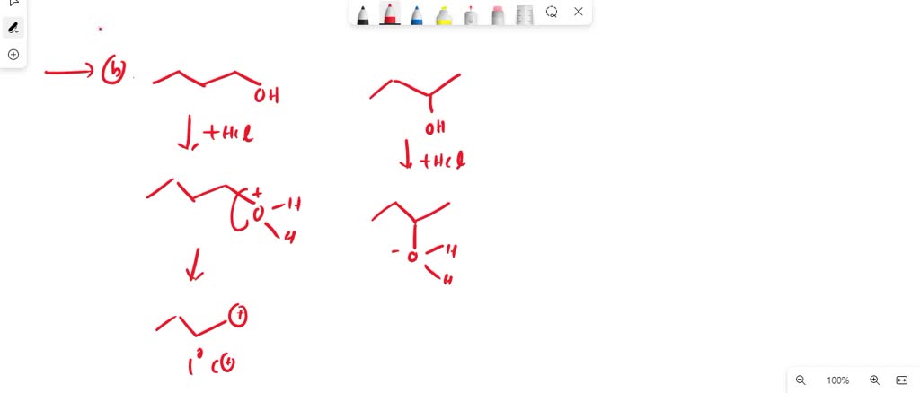 SOLVED: 1a) Why is Butan-1-ol less reactive than butan-2-ol and 2 ...