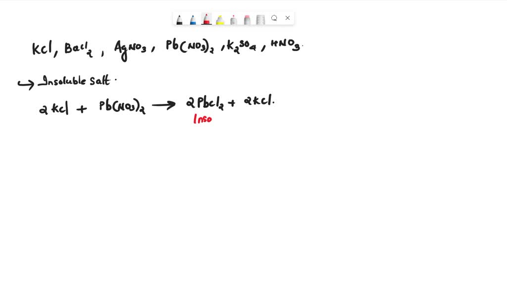 For The List Of Chemicals Below Write Complete Balanced Equations For