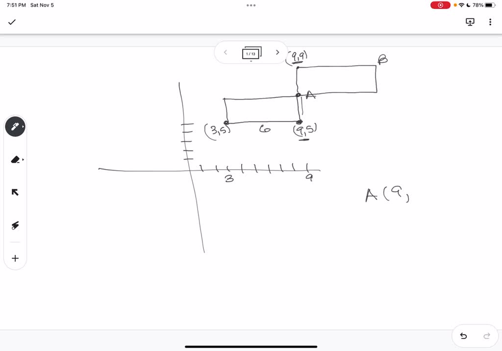 Two Identical Rectangles Linked At One Corner Are Drawn On Coordinate