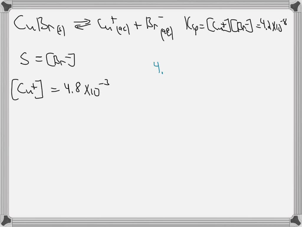 SOLVED: 2a. What is the molar solubility of copper sulfide (Cu2S) in ...