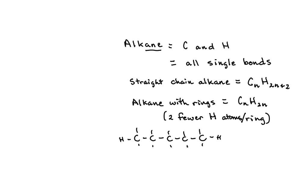 SOLVED: How many rings does an alkane have if its formula is C8H12?