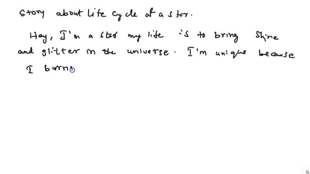 SOLVED: write a story which relates the events of your life from past ...