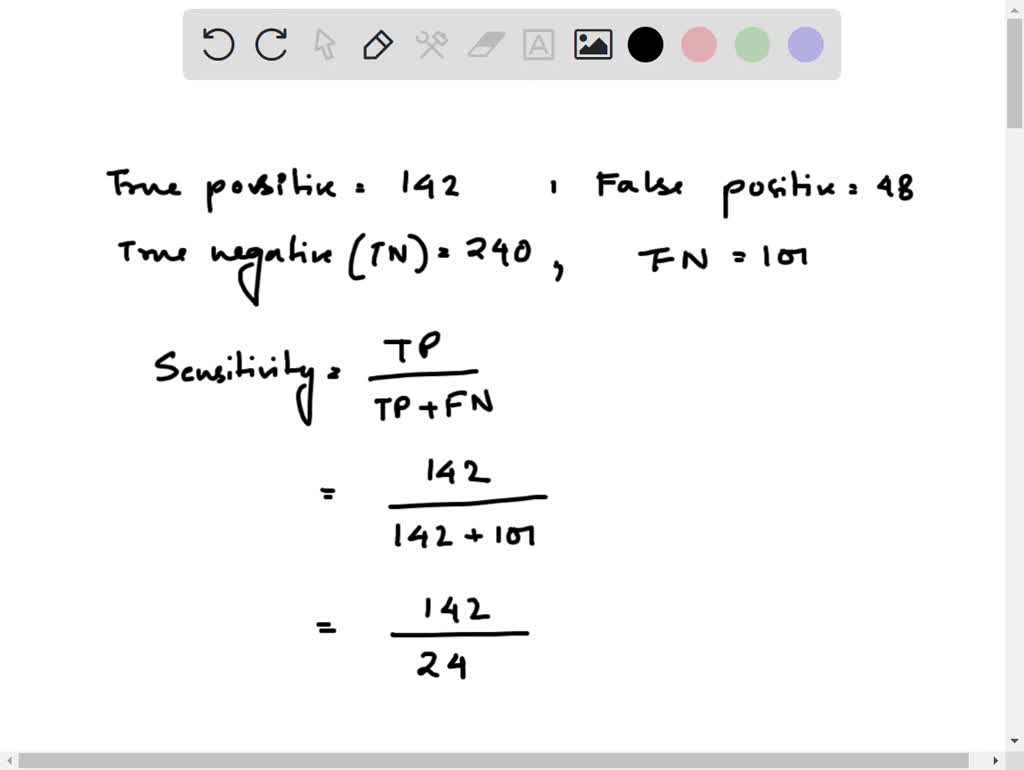 Compute the misclassification rate, accuracy rate, sensitivity ...