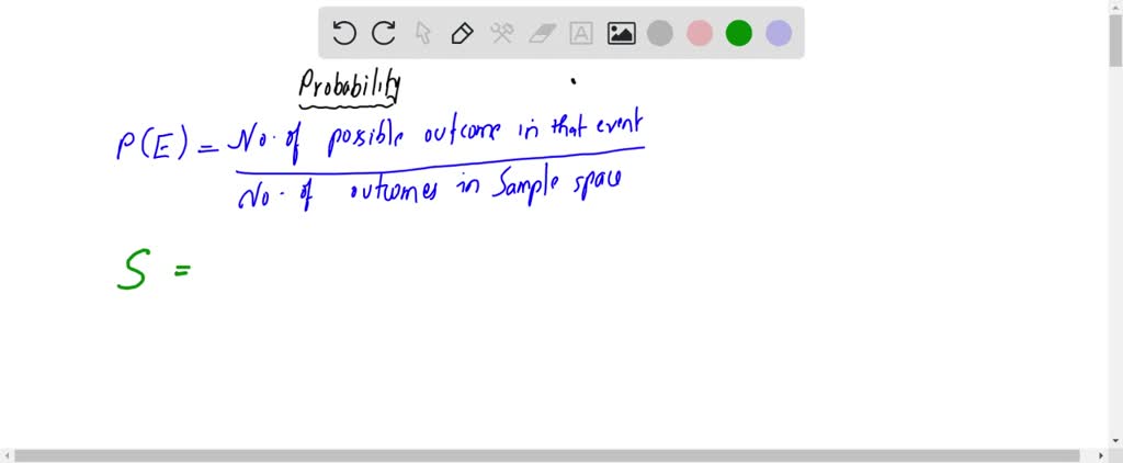 SOLVED: Assume that a fair die is rolled. the sample space is 1, 2, 3 ...
