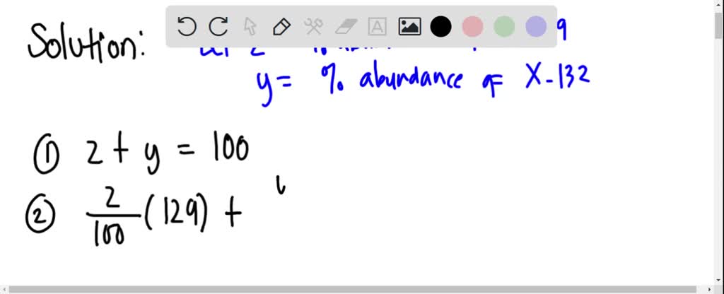 SOLVED: An unknown element is a mixture of isotopes Â¹Â²â ¹X and ...