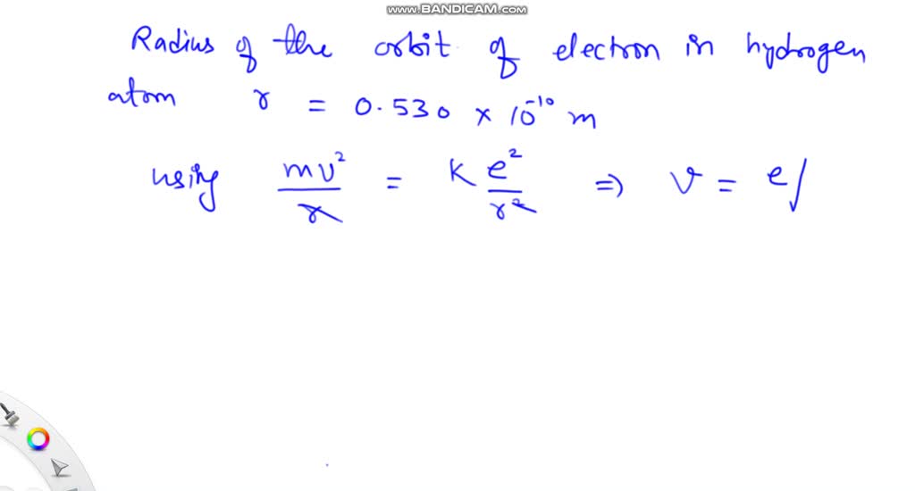 SOLVED: Integrated Concepts Calculate the angular velocity ω of an electron orbiting a proton in ...