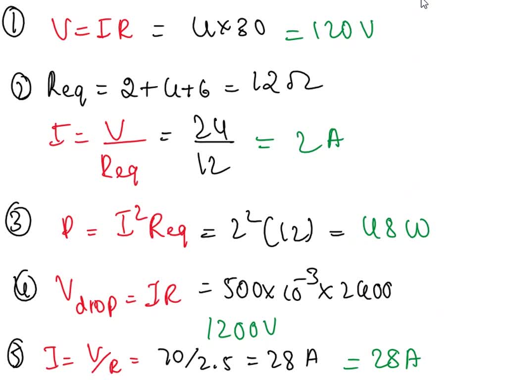 SOLVED: Problem 1: Ohm's Law Calculation A 9-volt battery is connected ...