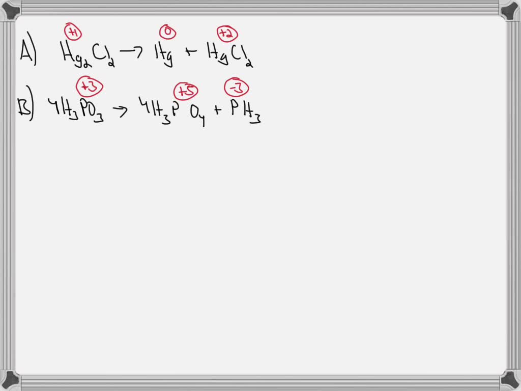 Solved Which Of The Following Is Not A Disproportionation Reaction [disproportionation Is When