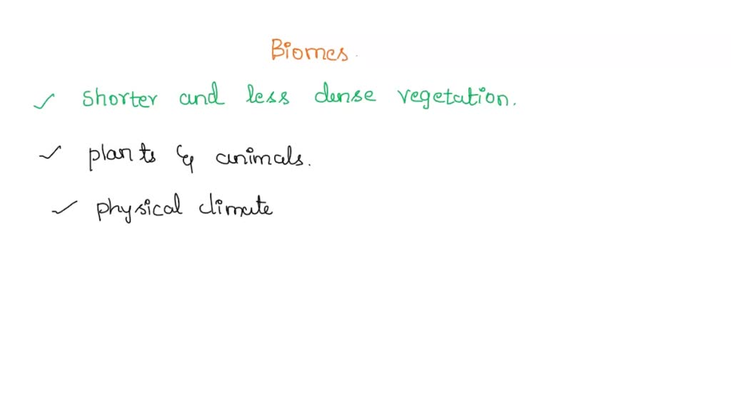 SOLVED: In the biome diagram, some portions contained multiple biomes ...