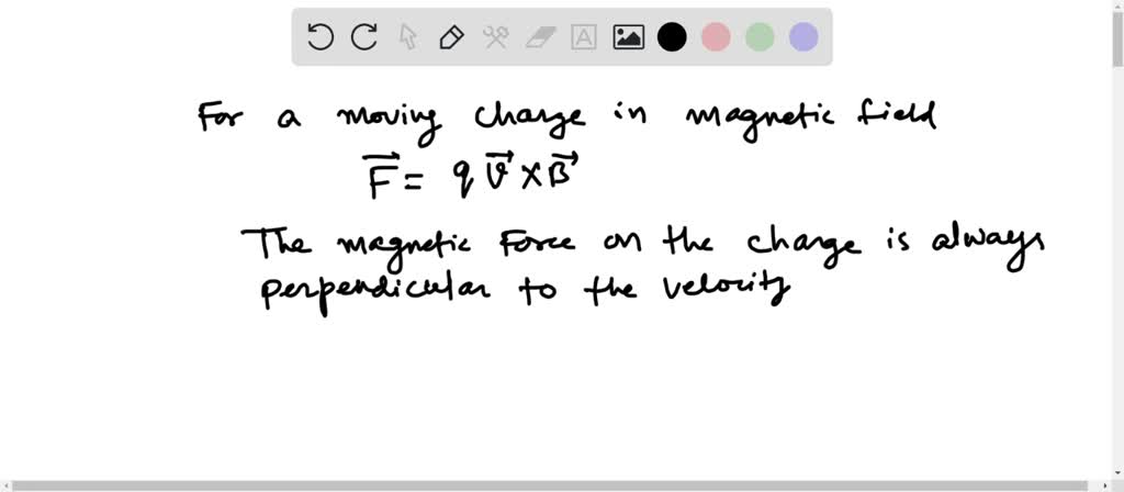 SOLVED: A negatively charged particle enters a region with a uniform ...