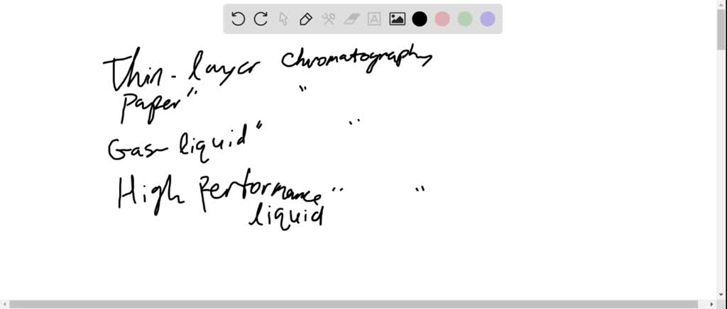 SOLVED: Compare between the different chromatography techniques (Thin ...