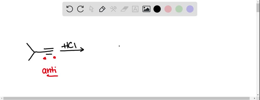 SOLVED: Draw and name the product for the reaction between an alkyne and one equivalent of HCl ...
