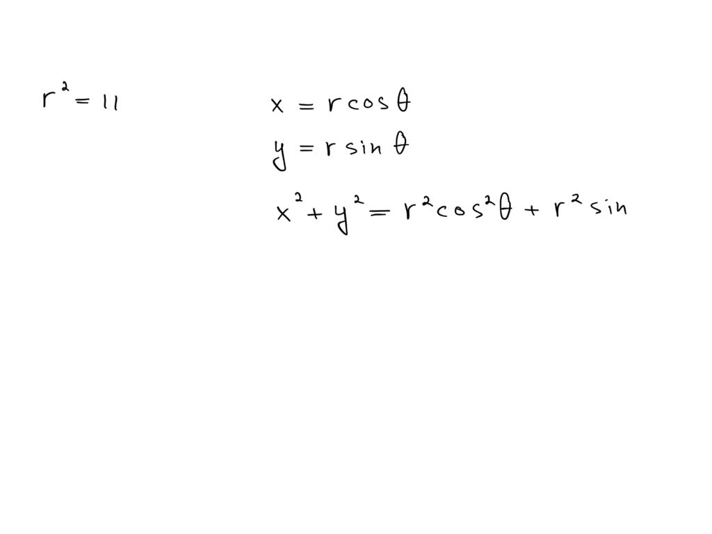 Solved The Given Polar Equation Is R 2 Sec θ We Need To Find The