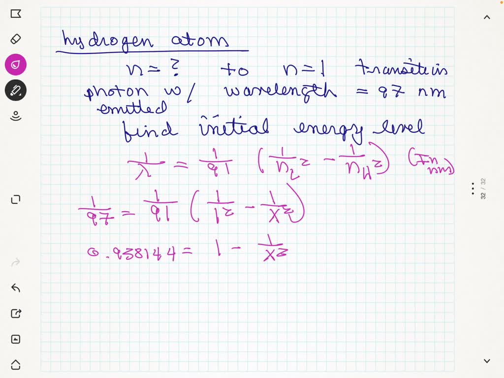 SOLVED: Consider bohr’s formula for the energy of electronic transition in a hydrogen atom. A ...