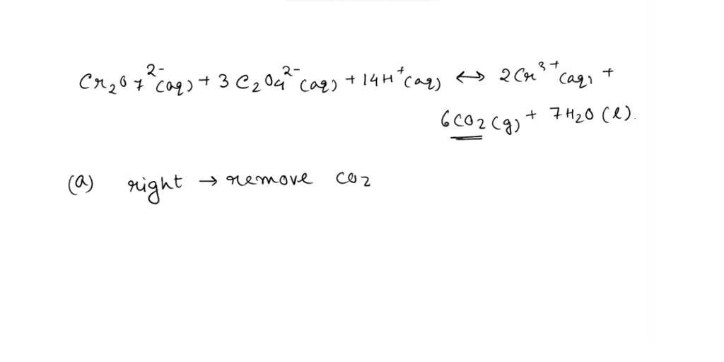 SOLVED: 2) What was the original color of the KCrO, solution? If the ...