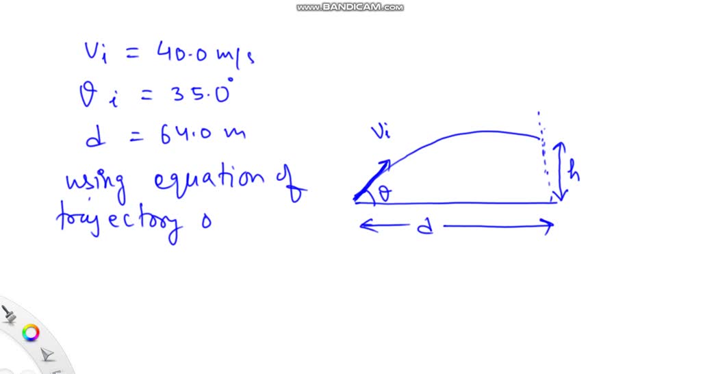 SOLVED: Water from a fire hose is directed toward a building as shown ...