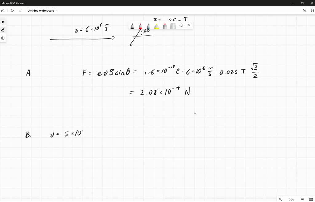 SOLVED: An electron in a television picture tube moves toward the front ...