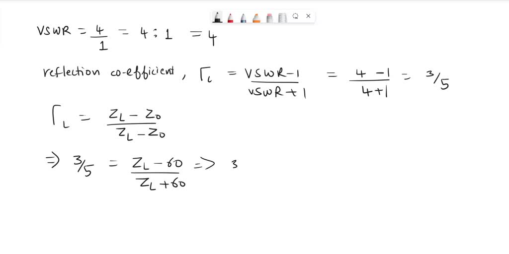 SOLVED: A 60-ohm lossless line terminated by load Z has a voltage wave as shown in Figure I ...