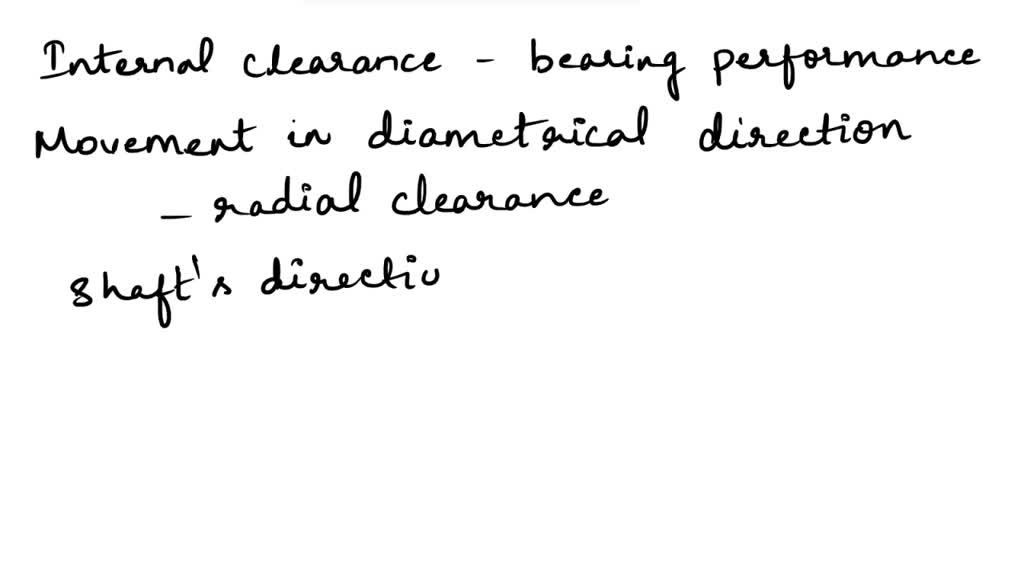 What is the difference between radial clearance and diametral clearance