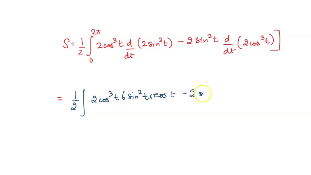 SOLVED: Use Green Theorem to calculate the area enclosed by strophoid ...