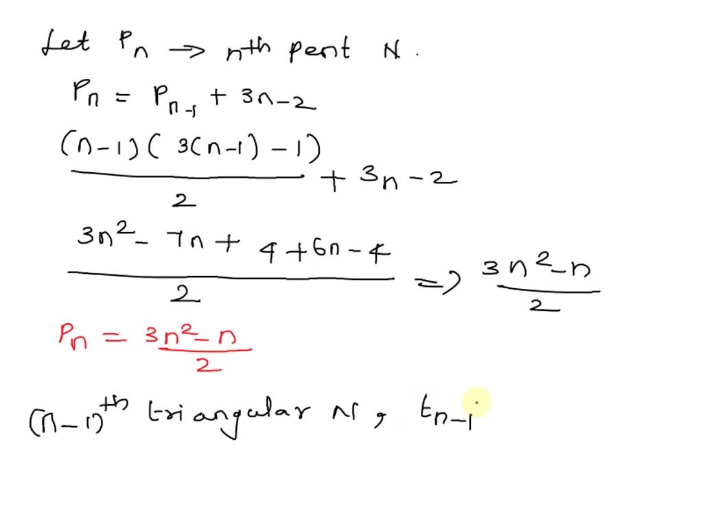 A pentagonal number is defined by P(n) = (3n^2 - n)/2, where n is an ...