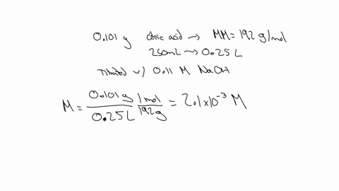 Chemstry student welghs out 0188 d cltric acld wco a...