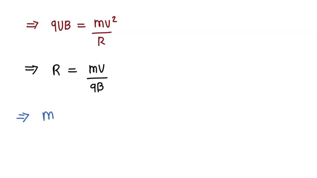 SOLVED: A charged particle is moving perpendicular to a magnetic field in a circle with a radius ...