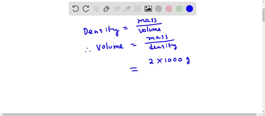 SOLVED: The density of glycerin is 20 FJcm? . at 20 O, Find the density ...