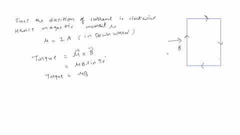 SOLVED: Net force on a current carrying loop kept in uniform magnetic field is zero and the ...