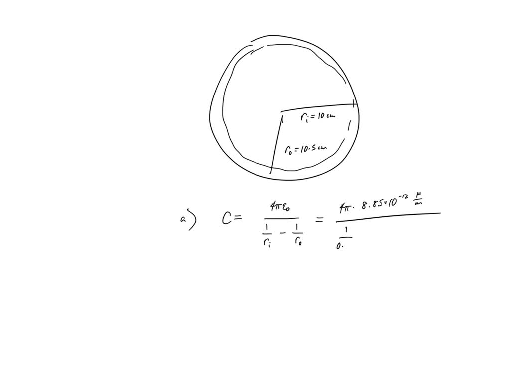 SOLVED: A hollow metal sphere has radius of 10.0 cm and a concentric ...
