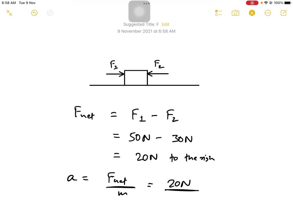 SOLVED: An 8 kg object is on a horizontal, friction-free table. One person pushes the object to ...