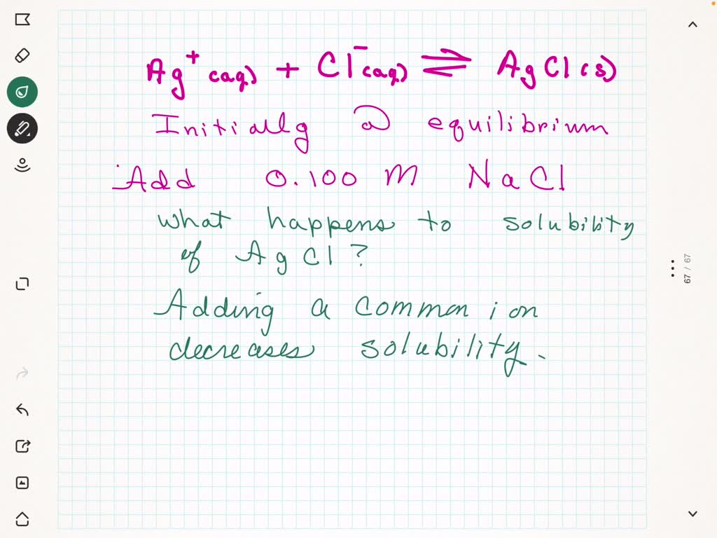 SOLVED: Consider the following system, initially at equilibrium Ag+ (aq ...