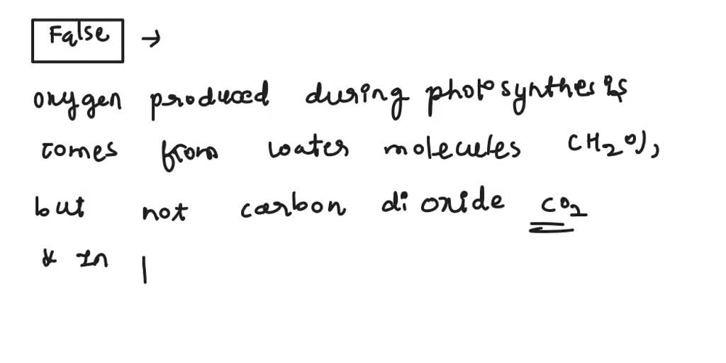 SOLVED: Atmospheric oxygen is generated from the fixation of carbon ...