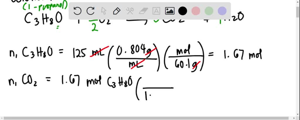 SOLVED: How many liters of CO2(g) measured at 26Â°C and 767 torr are produced in the complete ...