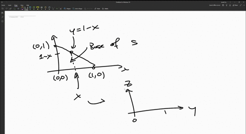 consider the solid s whose base is the triangular region with vertices ...