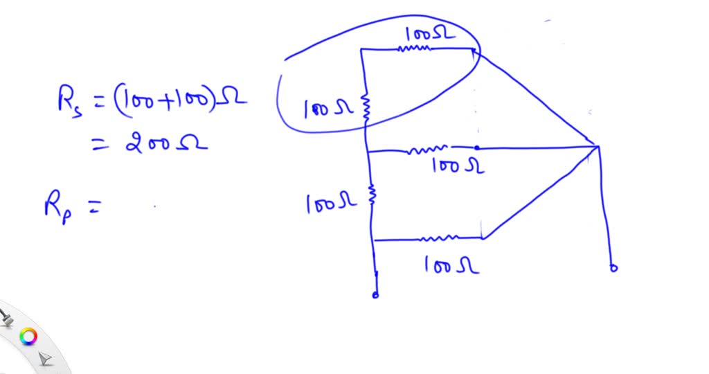 SOLVED: Find the equivalent resistance between points A and B. Assume ...