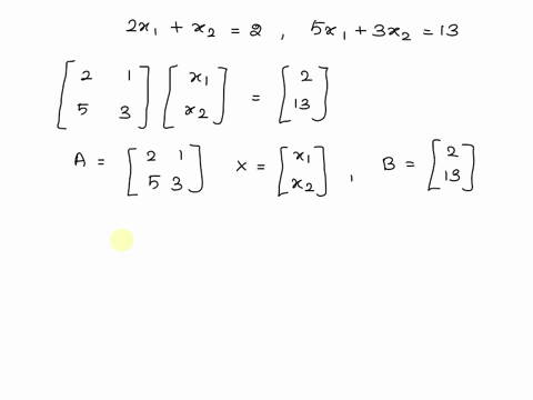 Solve the system by using the inverse of the coefficient...