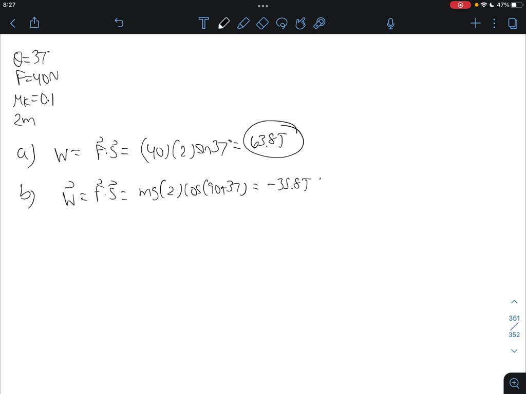 SOLVED: Q3 [Type B]: A 5 kg block is pushed up along the slope as shown ...