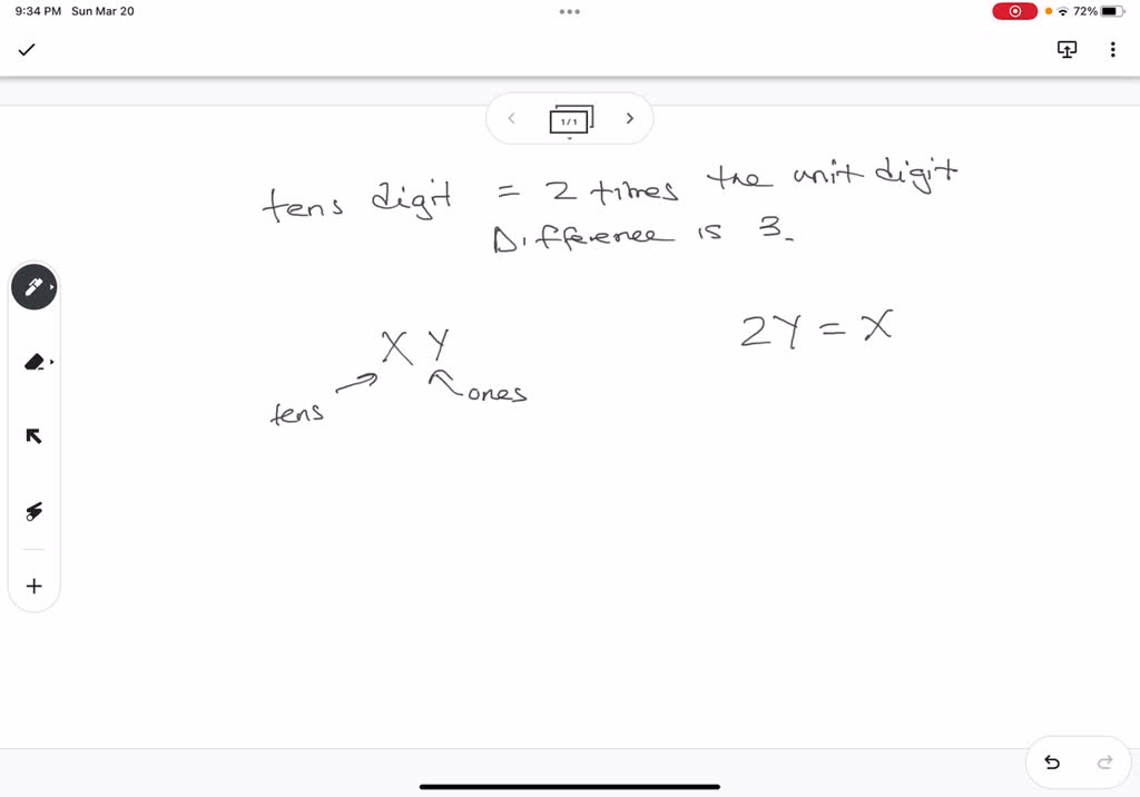 SOLVED In A Two digit Number The Tens Digit Is Greater Than The Units