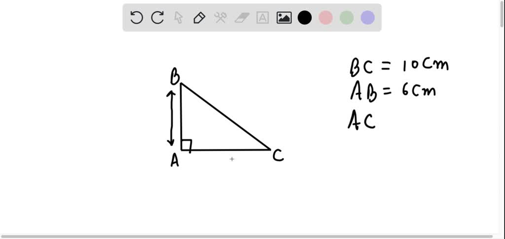 Solved The Hypotenuse Of A Right Triangle Measures 10 Cm One Leg Of