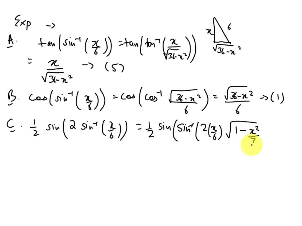 Match each of the trigonometric expressions below with the equivalent ...