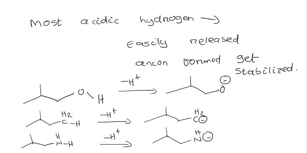 SOLVED: Rank the hydrogens shown in bold in order of increasing acidity