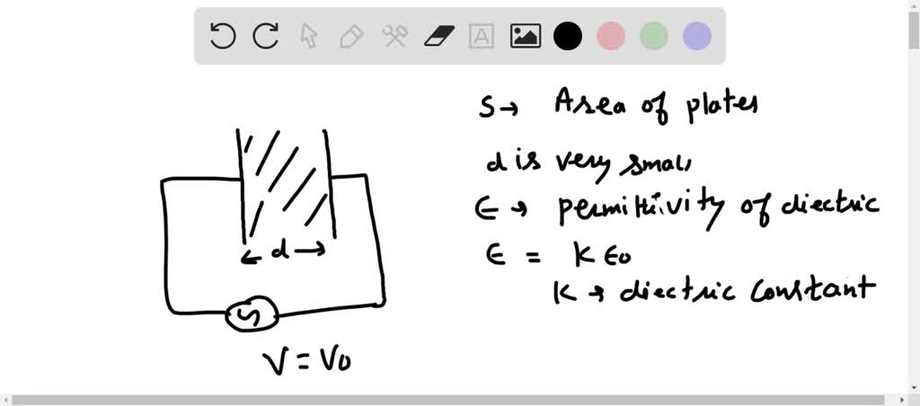 SOLVED: A parallel-plate capacitor of plate area S is filled with a ...
