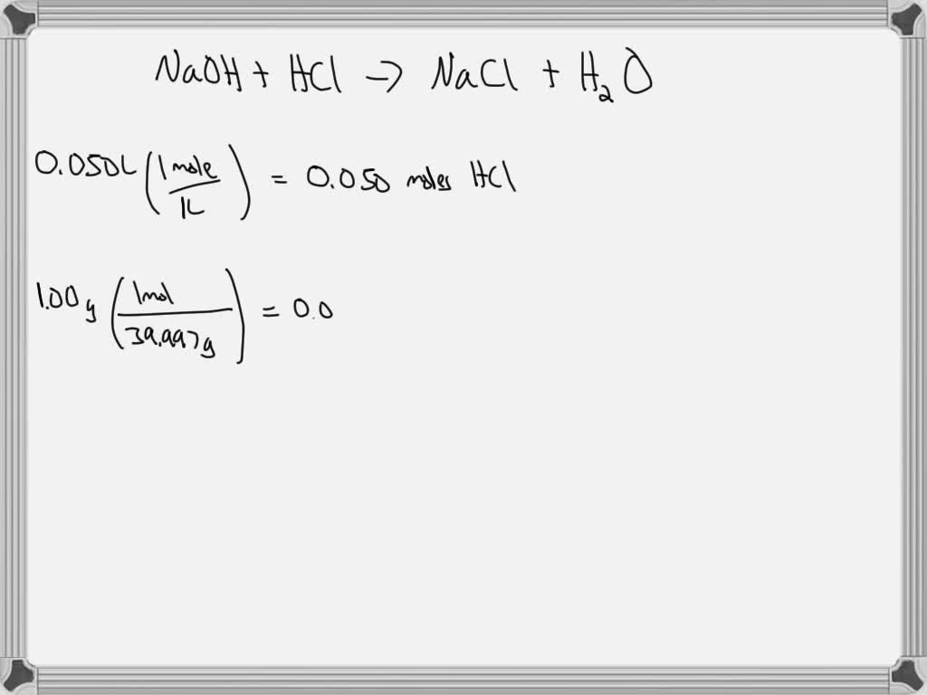 SOLVED: (10 points) What is the pH of solution made by adding 10.00 mL of0.10 M NaOH Io n 100.0 ...